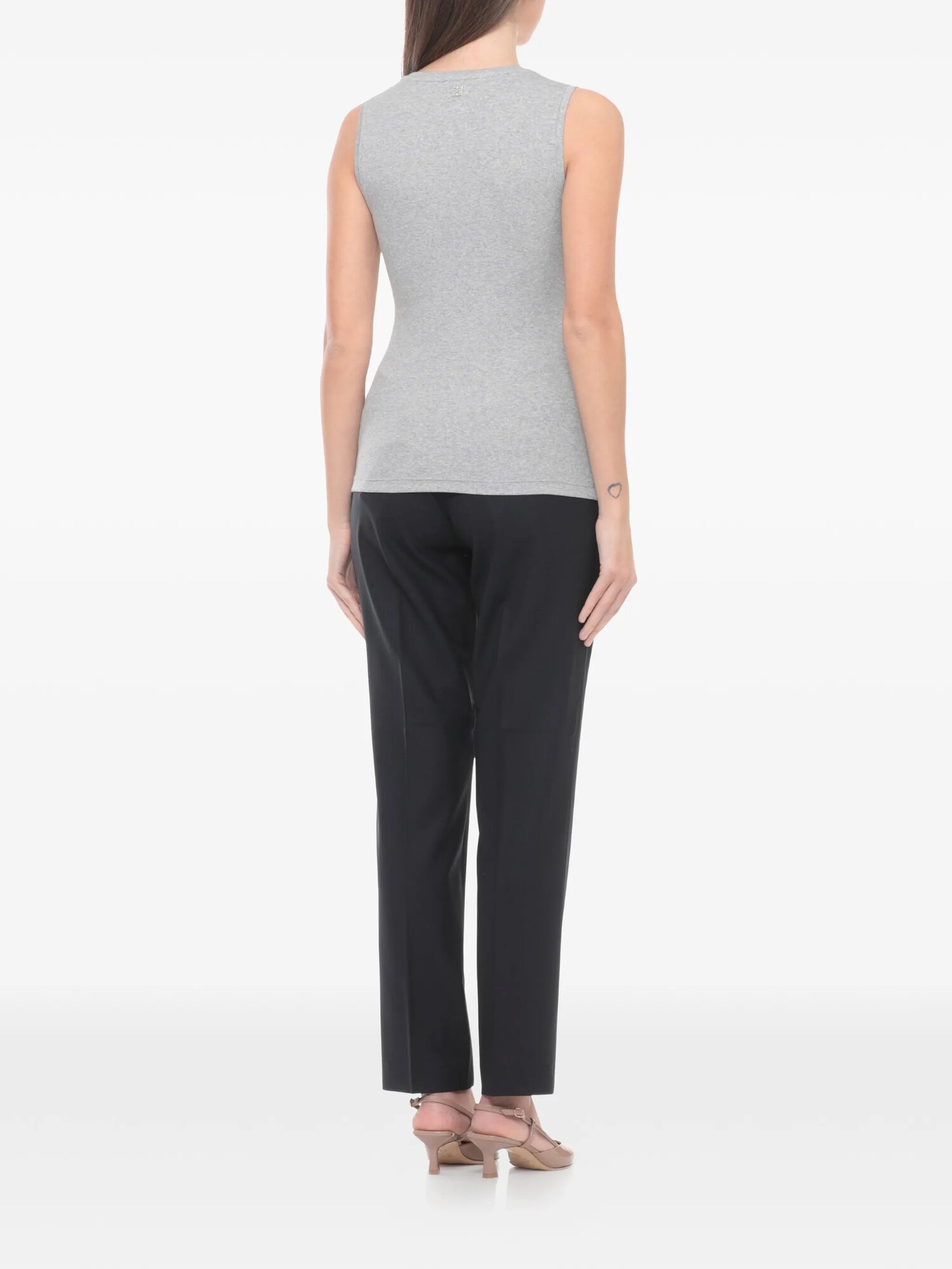 Топ Panicale Round-neck tank top, размер 38, grey — фото 1