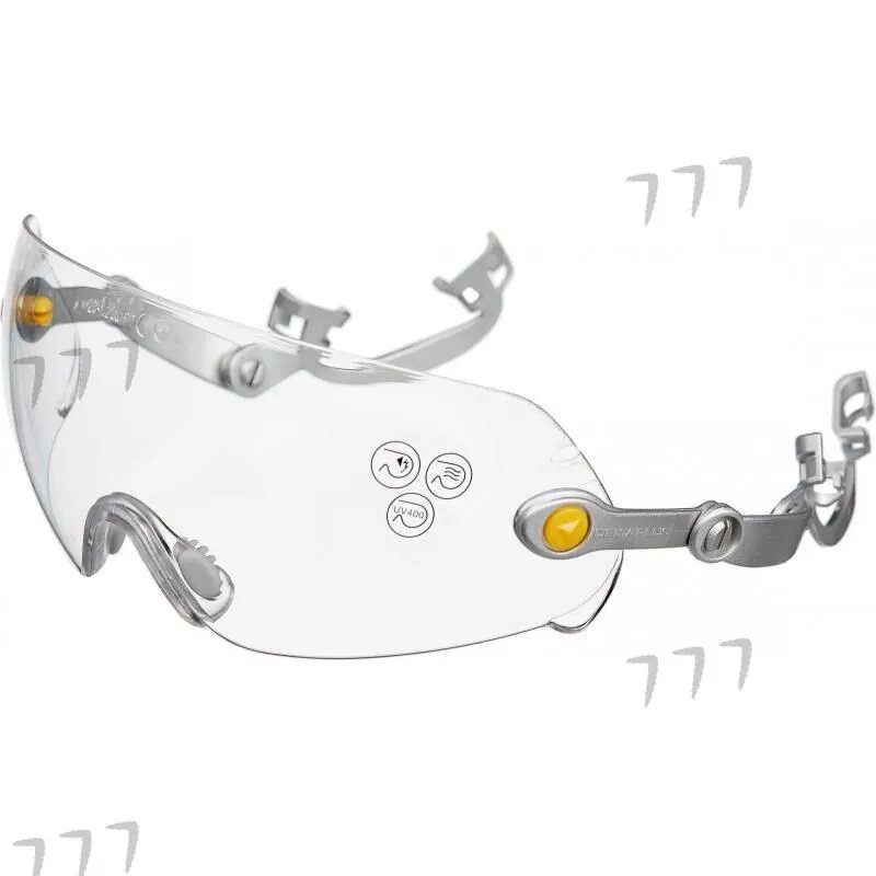 Защитные очки Delta Plus Fuego козырькового типа, прозрачные поликарбонатные линзы