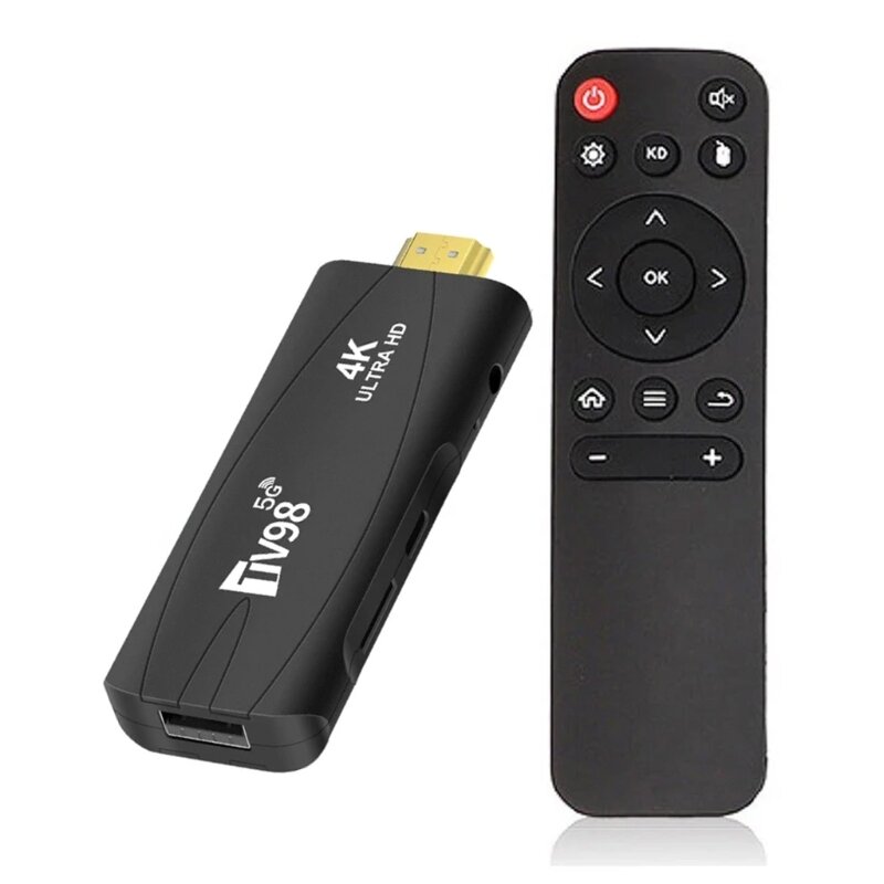 Операционная система Mini TV Stick TV98 Internet Интернет-приставка 2.4G / 5G Потоковое Устройство для Универсального Использования В домашних развлечениях