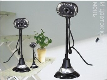 Веб-камера usb с микрофоном для пк и ноутбука hd 800x600 без драйверов с клипсой для видеозвонков
