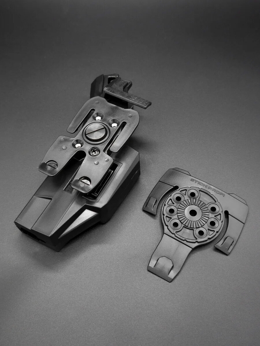 Кобура Альфа-2 Лебедев с креплением краб (молле) (Черный)