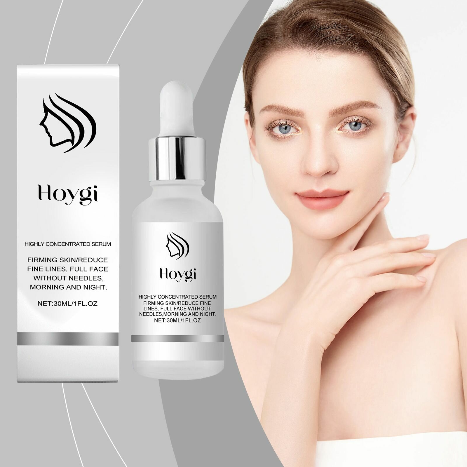 HOYGI Сыворотка для лица, ежедневное укрепление, разглаживание, уменьшение морщин и мелких линий, питательная кожевая уходовая сыворотка