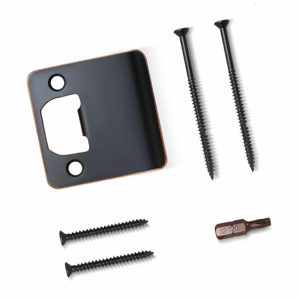 Стальная ответная планка для двери, Черный