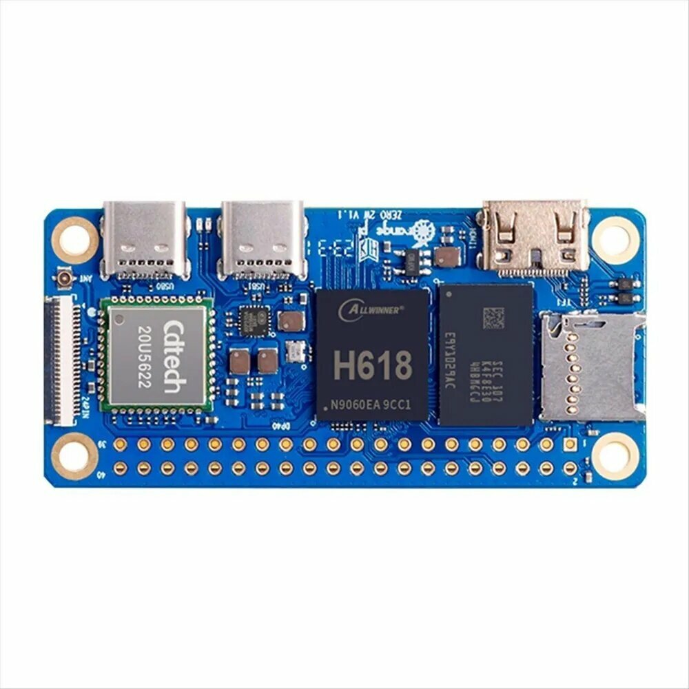 Orange Pi Макетная плата Zero 2W, 2 ГБ ОЗУ DDR4, мини-ПК Олвиннер H618, одноплатный к