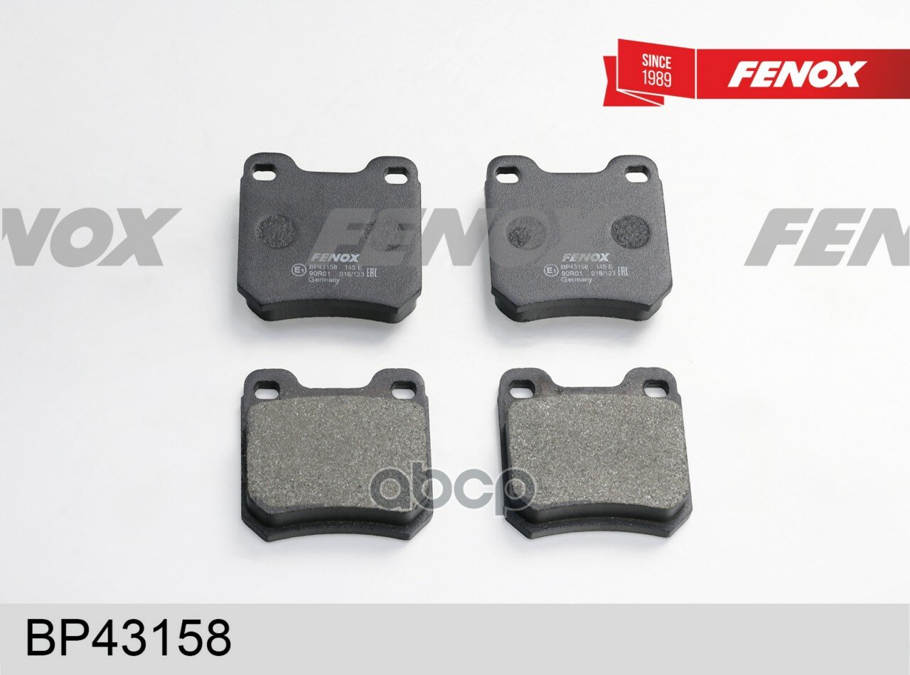 Колодки тормозные дисковые Opel Omega A 86-94, Omega B 94-03, Vectra B 95-03, Saab 9-3 98-03, 900 II 93-98 FENOX арт. BP43158
