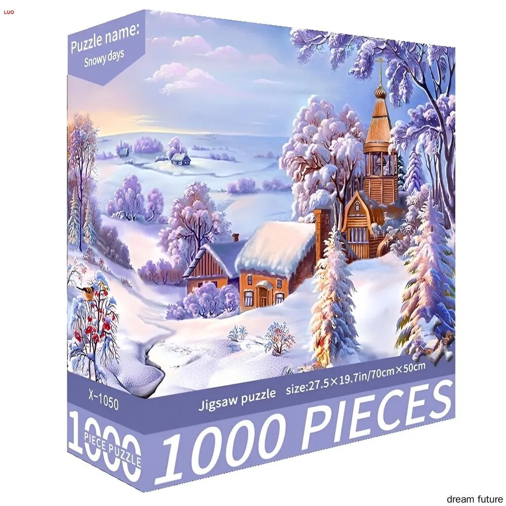 Пазл Бескрайние белые снега, 1000 деталей