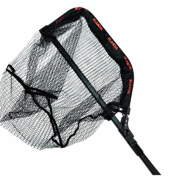 Подсачек складной, прорезиненная сеть 60см подсак для рыбы складной KAIDA