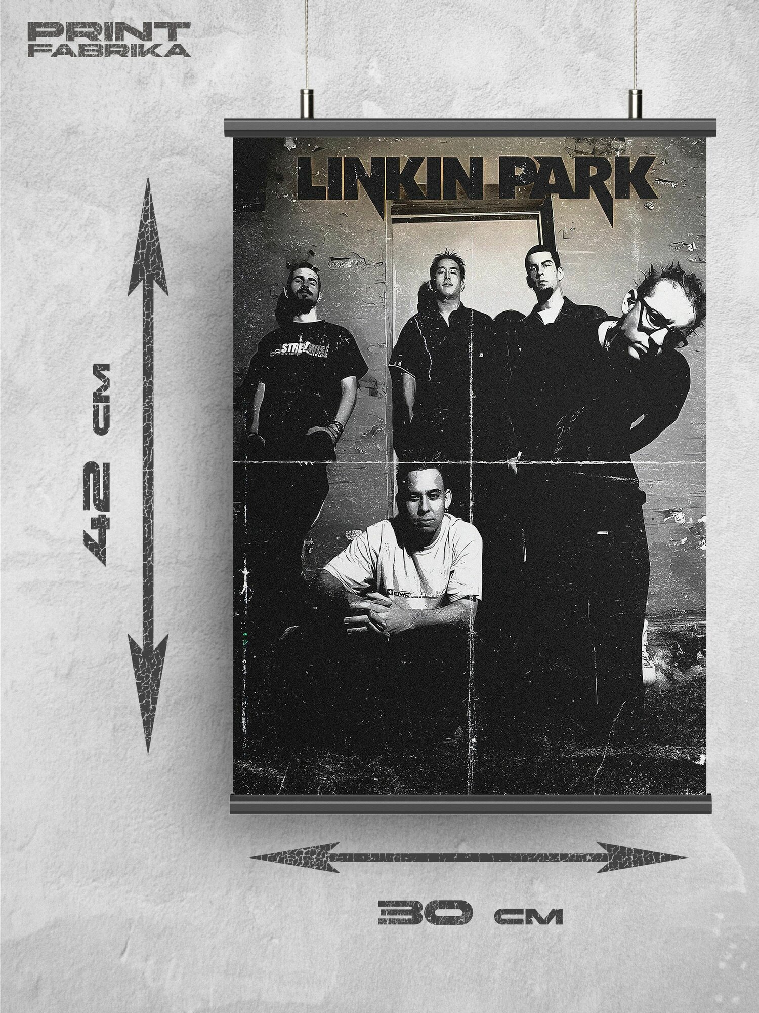 Постер на стену "Linkin Park" - 30х42 см - плакат А3 без рамки — фото 1