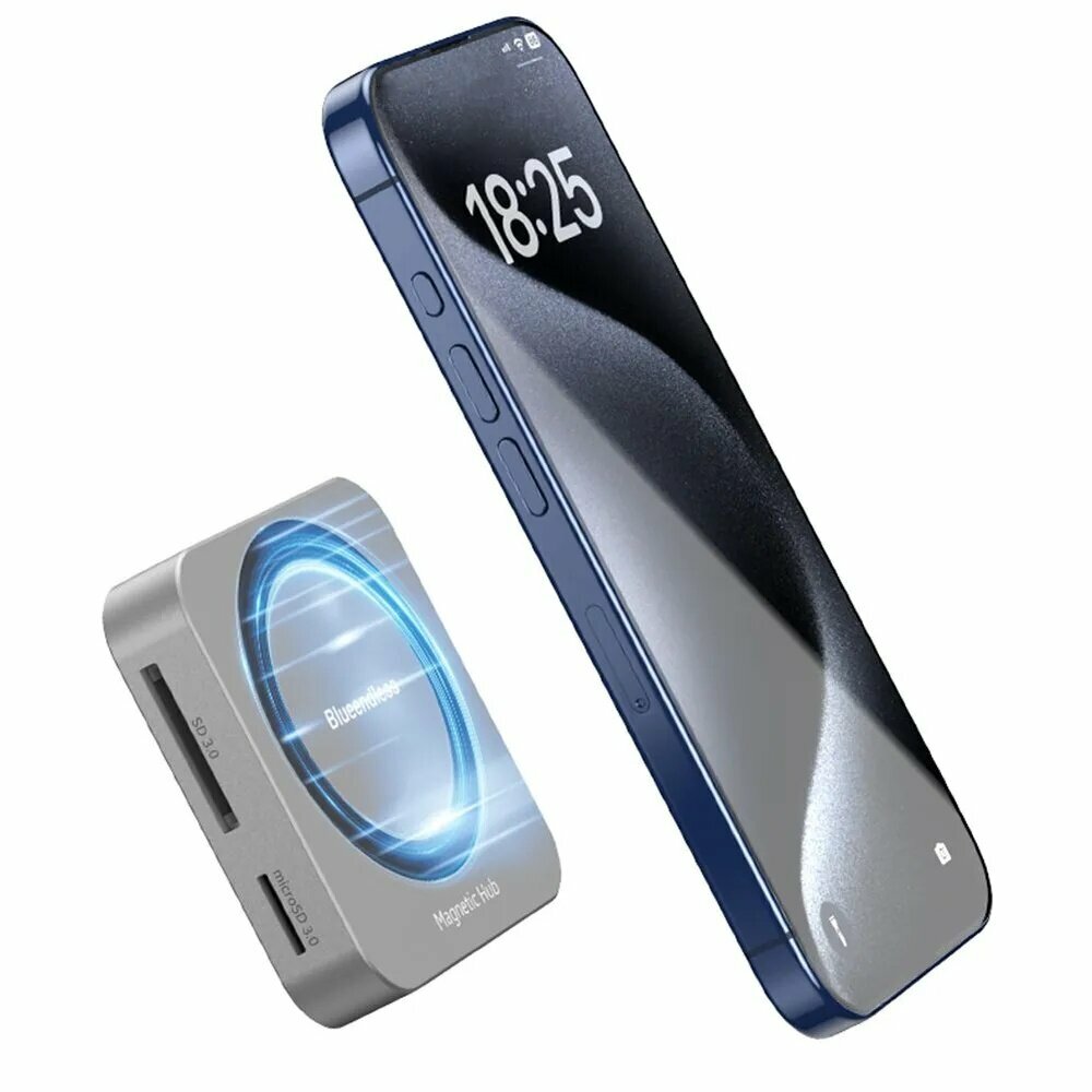 Магнитный корпус для SSD M.2 NVMe с хабом USB-C 3.2 и HDMI 4K60 Гц