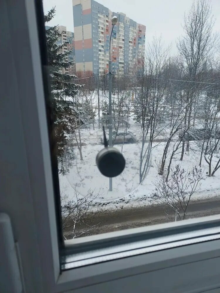 Квадратный пластиковый дверной и Оконный термометрна окно