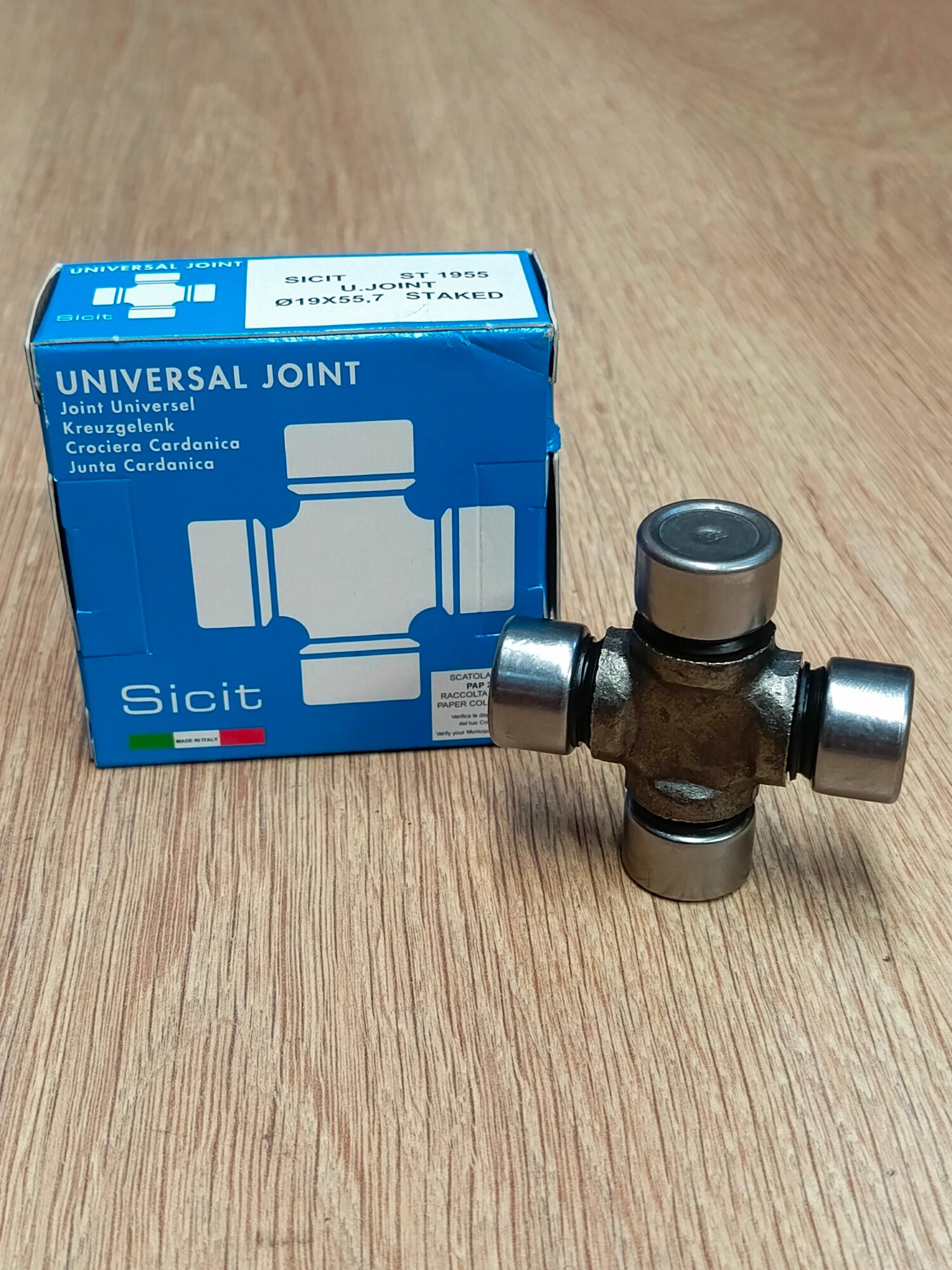 Крестовина карданного вала 19x55,7 (кернение) Рено Дастер, Аркана; Ниссан Террано; RENAULT DUSTER, Arkana, Nissan Terrano арт. ST1955