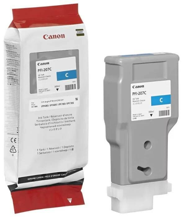 Картридж Canon PFI-207 C голубой 8790B001