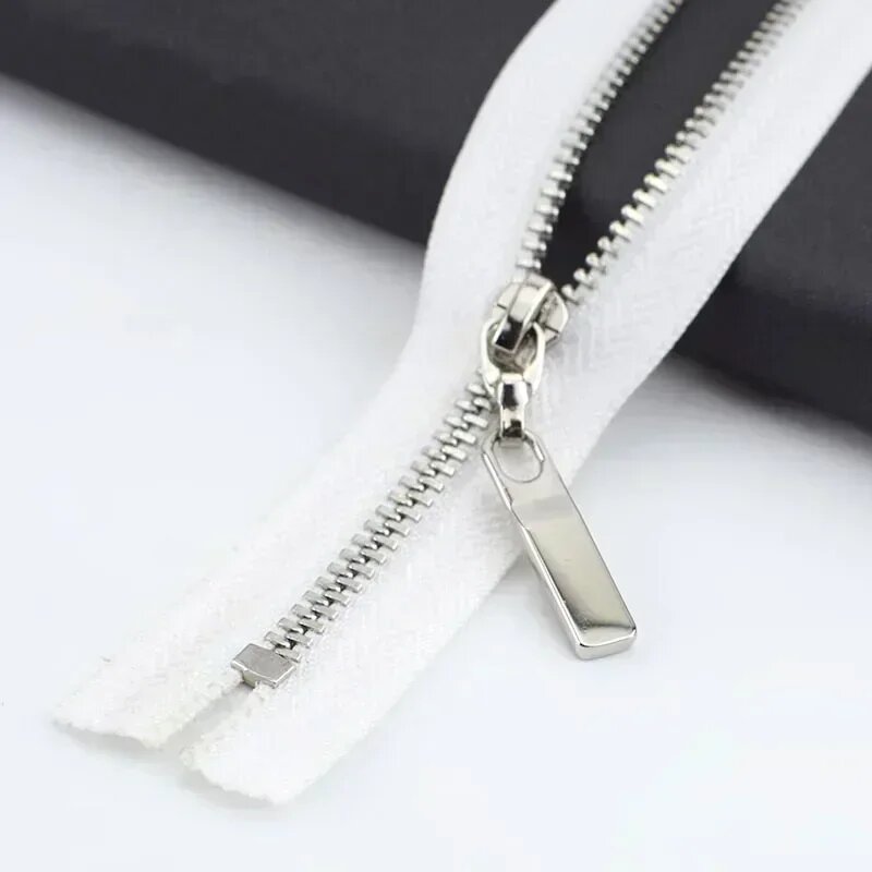 Молния CloseEnd-No3 25см WhiteSilver 5Pcs