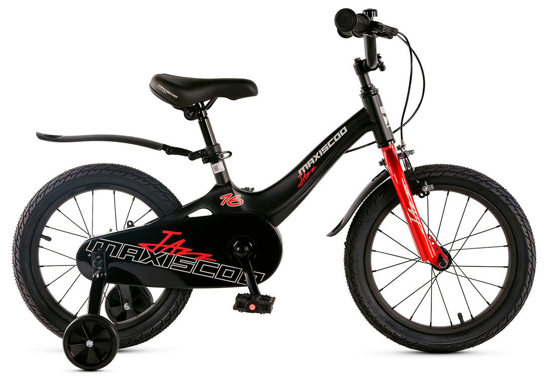 Детский велосипед Maxiscoo Jazz Standart Plus 16' (2025) 16 Черный (100-120 см)