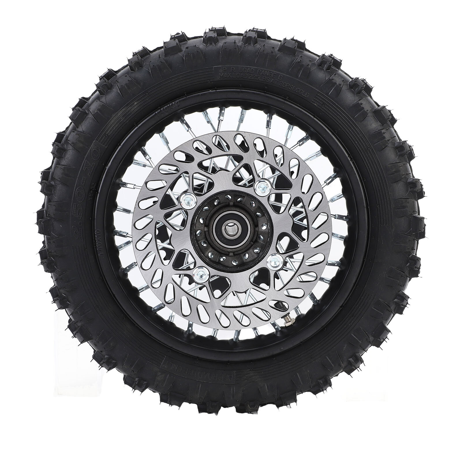 Заднее колесо в сборе 10 дюймов, шина 2.5-10, ось 12 мм, тормозной диск 190 мм, звезда 41T для питбайка 50-110 мл