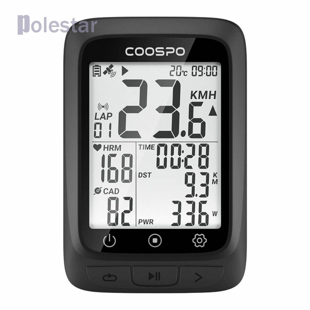 COOSPO BC107 Велосипедный кодометр GPS Беспроводной велосипедный одометр спидометр 2,4 дюйма Водонепроницаемый и с поддержкой GPS