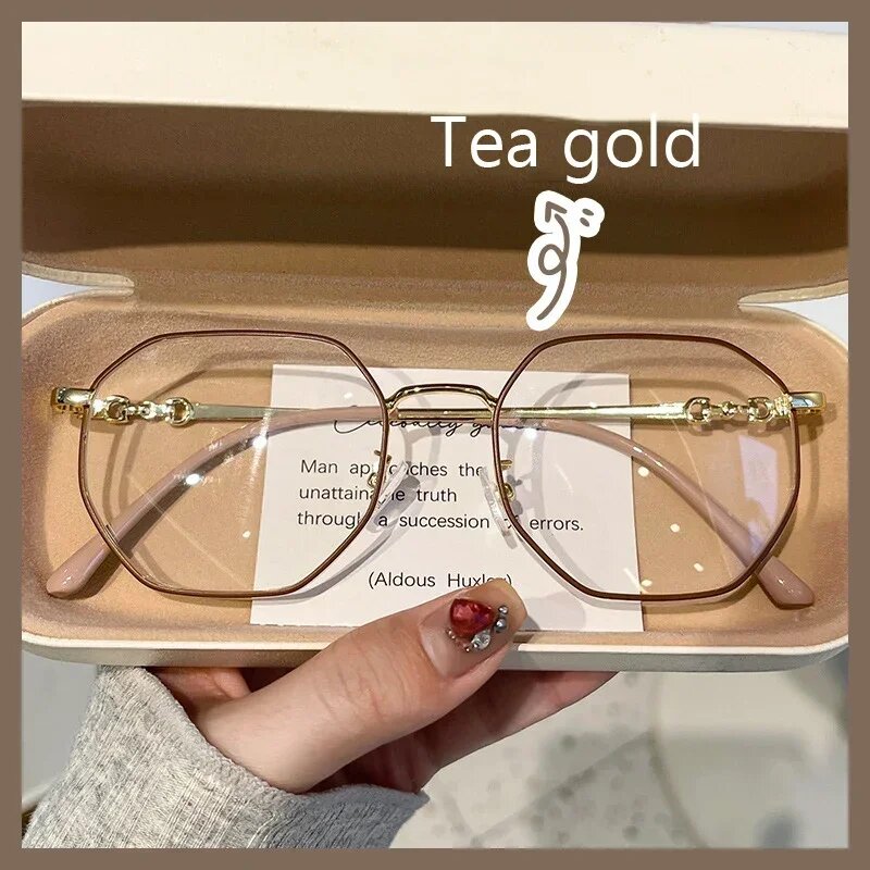 Очки для зрения ERIKOLE, tea gold, защита от синего света