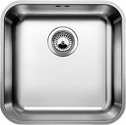 Мойка кухонная Blanco Supra 400-U 518201 металлическая, 43x43, мойка для кухни, квадратная, под столешницу, немецкая