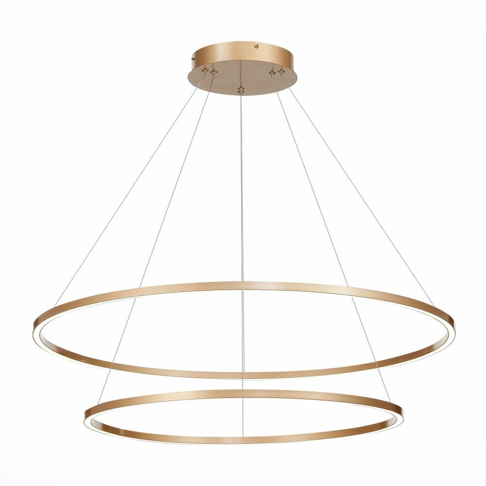 ST605.243.91 ST-Luce Светильник подвесной ST-Luce Золотистый/Белый LED 1*91W 4000K.