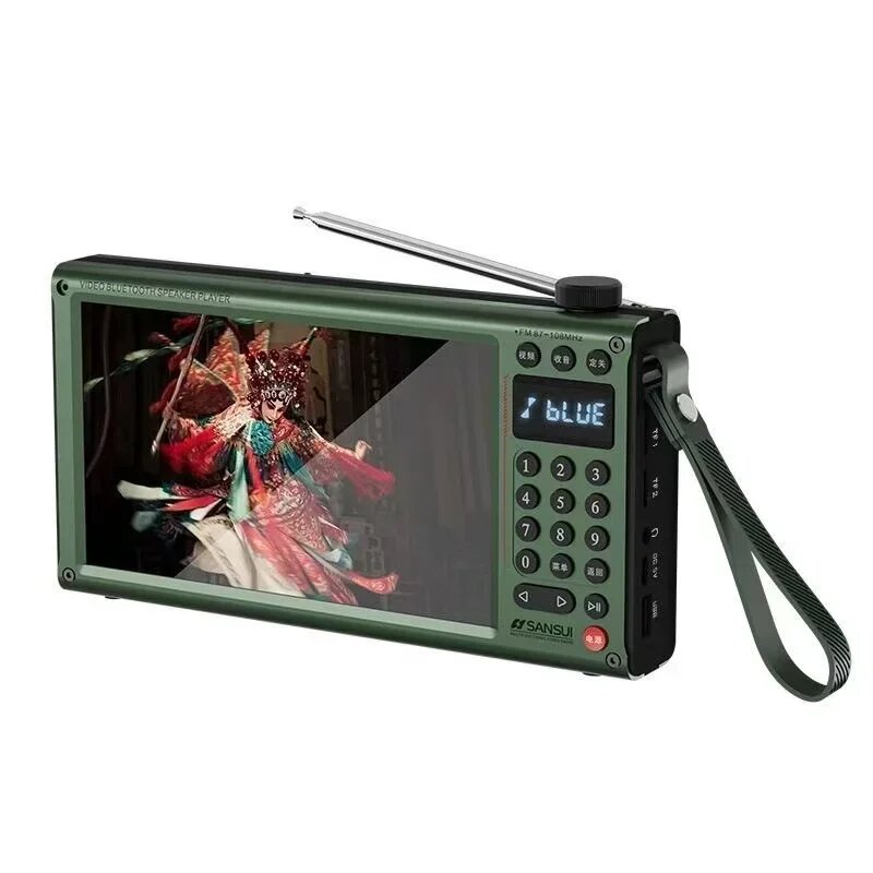 SanSui F70 green, 7-дюймовый плеер с радио