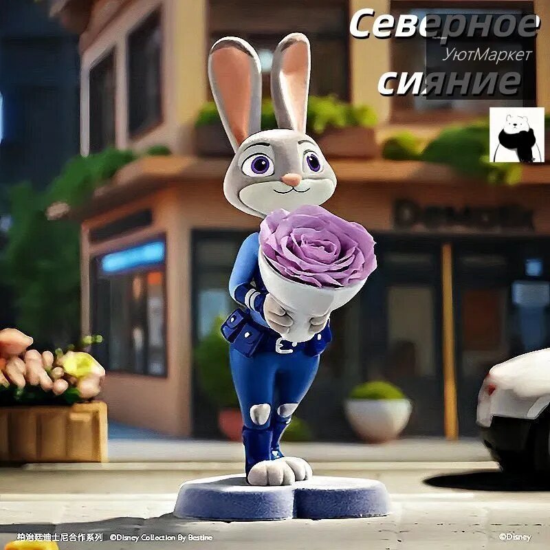 Фигурка Зверополис zootopia Лабубу BESTINE из ABS пластика 6 шт для коллекционеров