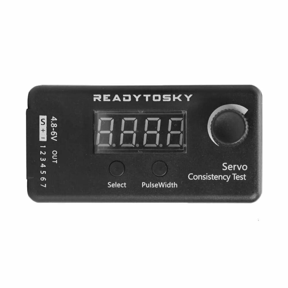 READYTOOSKY Цифровой серво-/ ESC тестер согласованности рулевого механизма для радиоуправляемого вертолета, самолета, автомобиля, Черный
