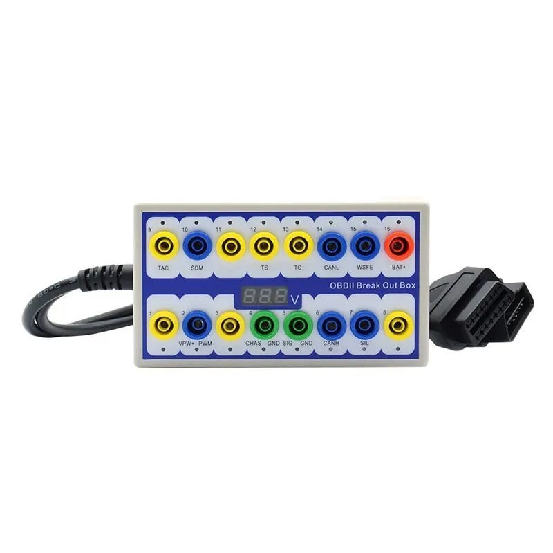 OBDII OBD2 Breakout Box Car Break Out Protocol Detector Auto Can Test Автомобильный детектор разъемов (A)