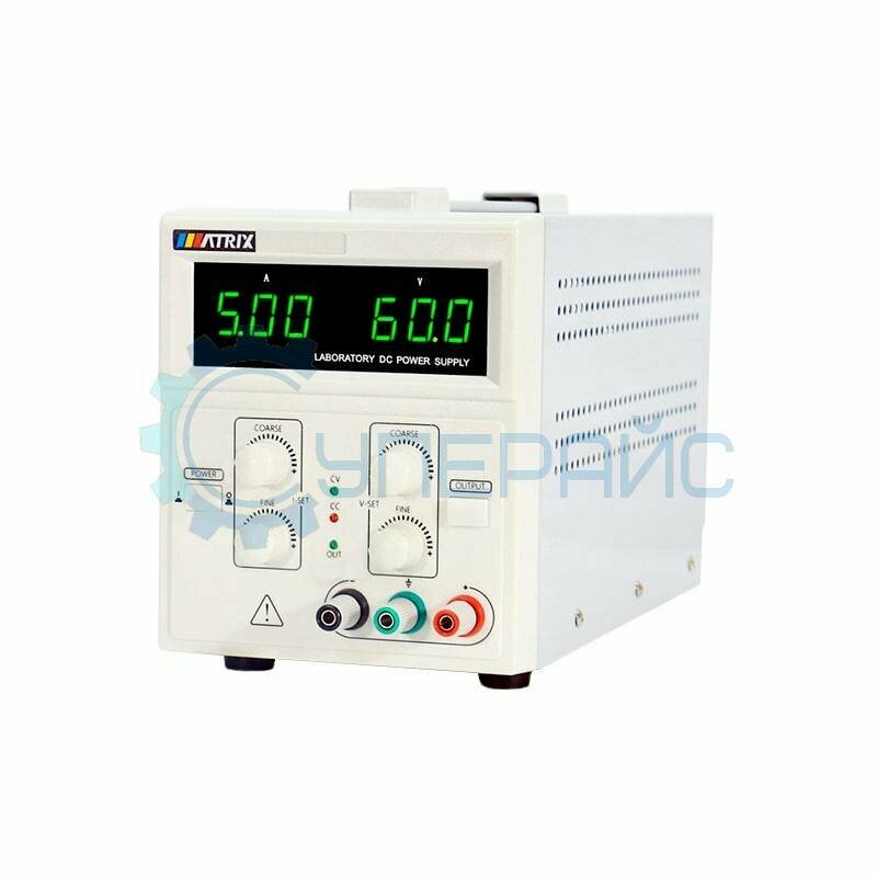 Лабораторный трансформаторный блок питания (источник питания) MATRIX MPS-6005D+ (60В, 5А)