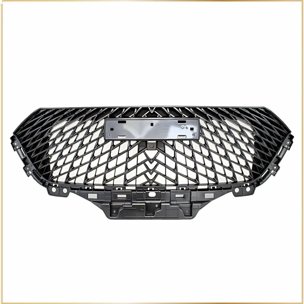 Решетка радиатора RTC 02RTC0201, для Haval M6, черная, сетчатая, OEM