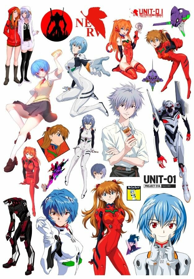 Наклейки Evangelion No.8