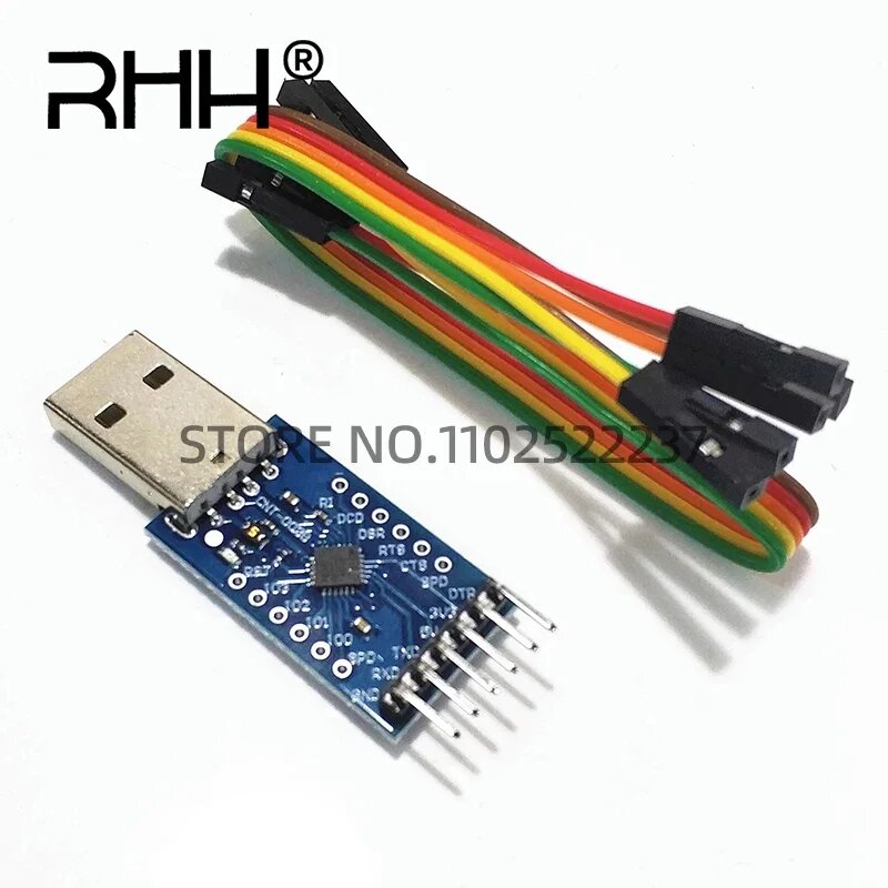 Последовательный преобразователь модуля USB 2.0 в TTL UART 6PIN CP2104 STC PRGMR Замените CP2102 с кабелями Dupont