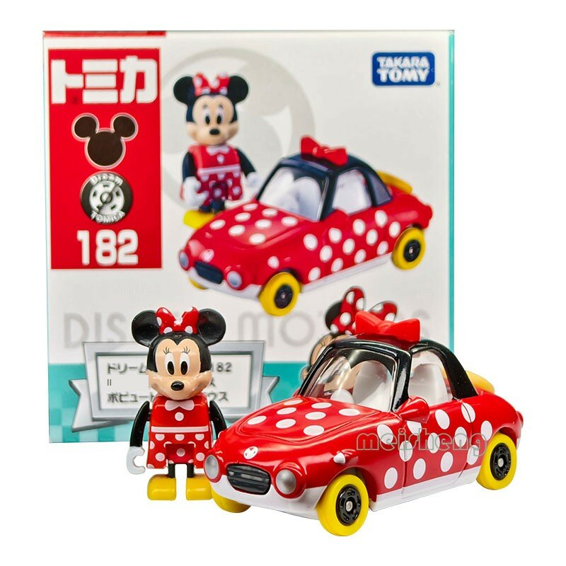 TOMICA 182 Машина Минни, 1:64 Масштаб, Японское Издание Disney Металлическая Игрушка