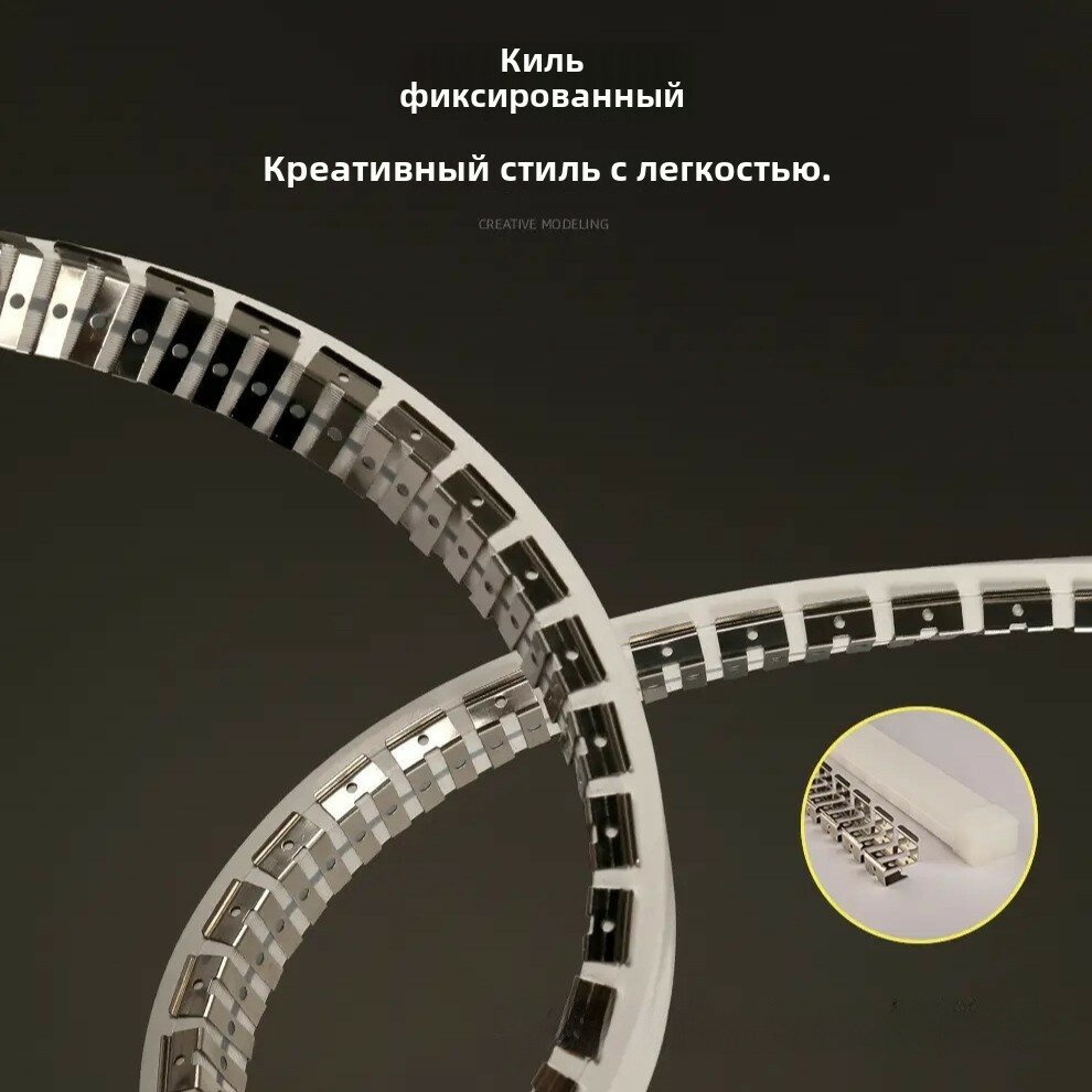 Кронштейн для крепления светодиодной ленты с силиконовой лентой и нержавеющим стальным зажимом для установки 10 см x 18