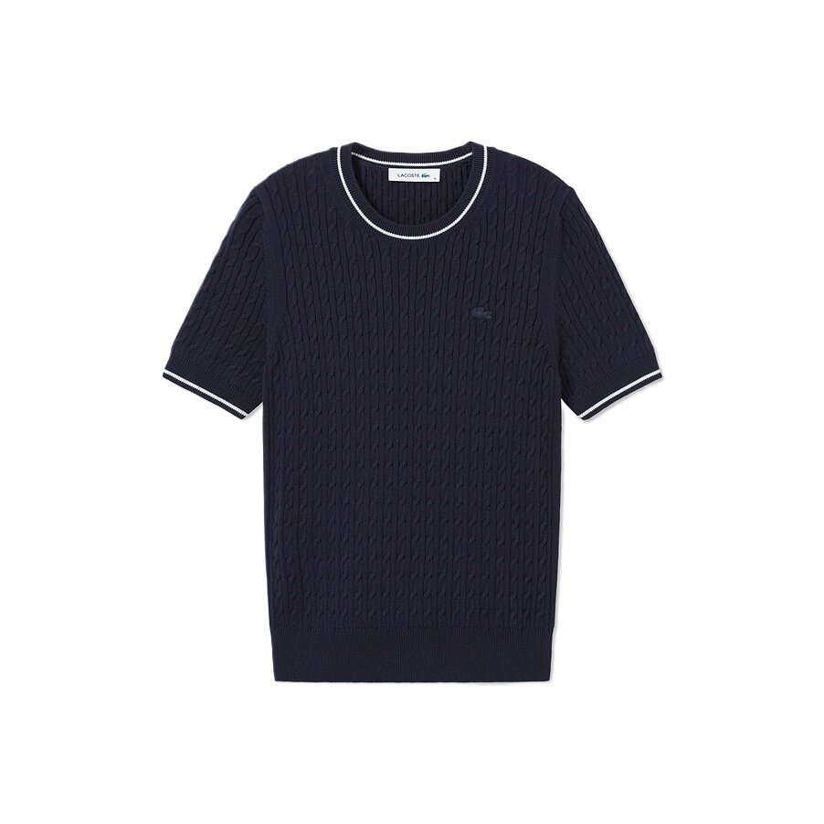 Майка LACOSTE, размер 38, темно-синий