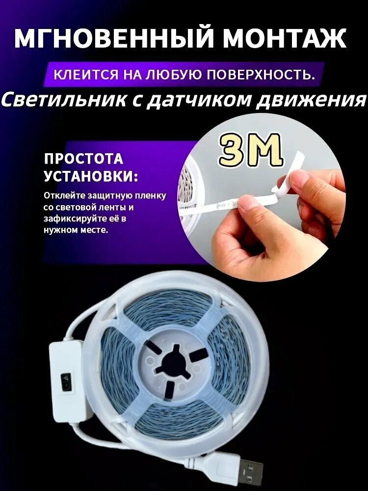 Светодиодная лента 5 Вт, IP20, Белый