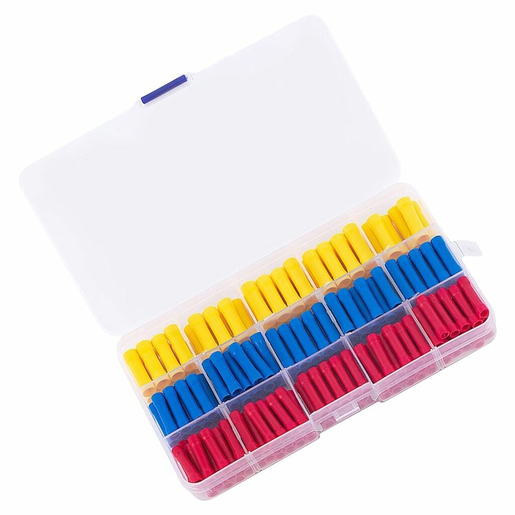 Аксессуары для питания,200 шт. красных, синих и желтых соединительных коннекторов, 1 коробка