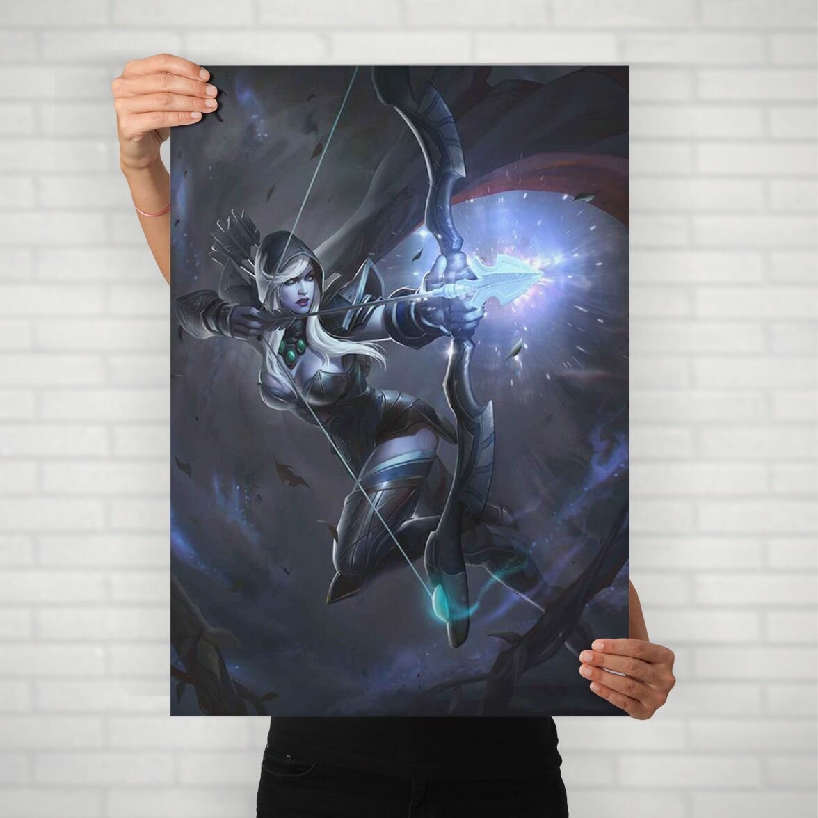 Плакат на стену для интерьера Dota 2 (Drow Ranger 3) - Постер по игре формата A2 (42х60 см)