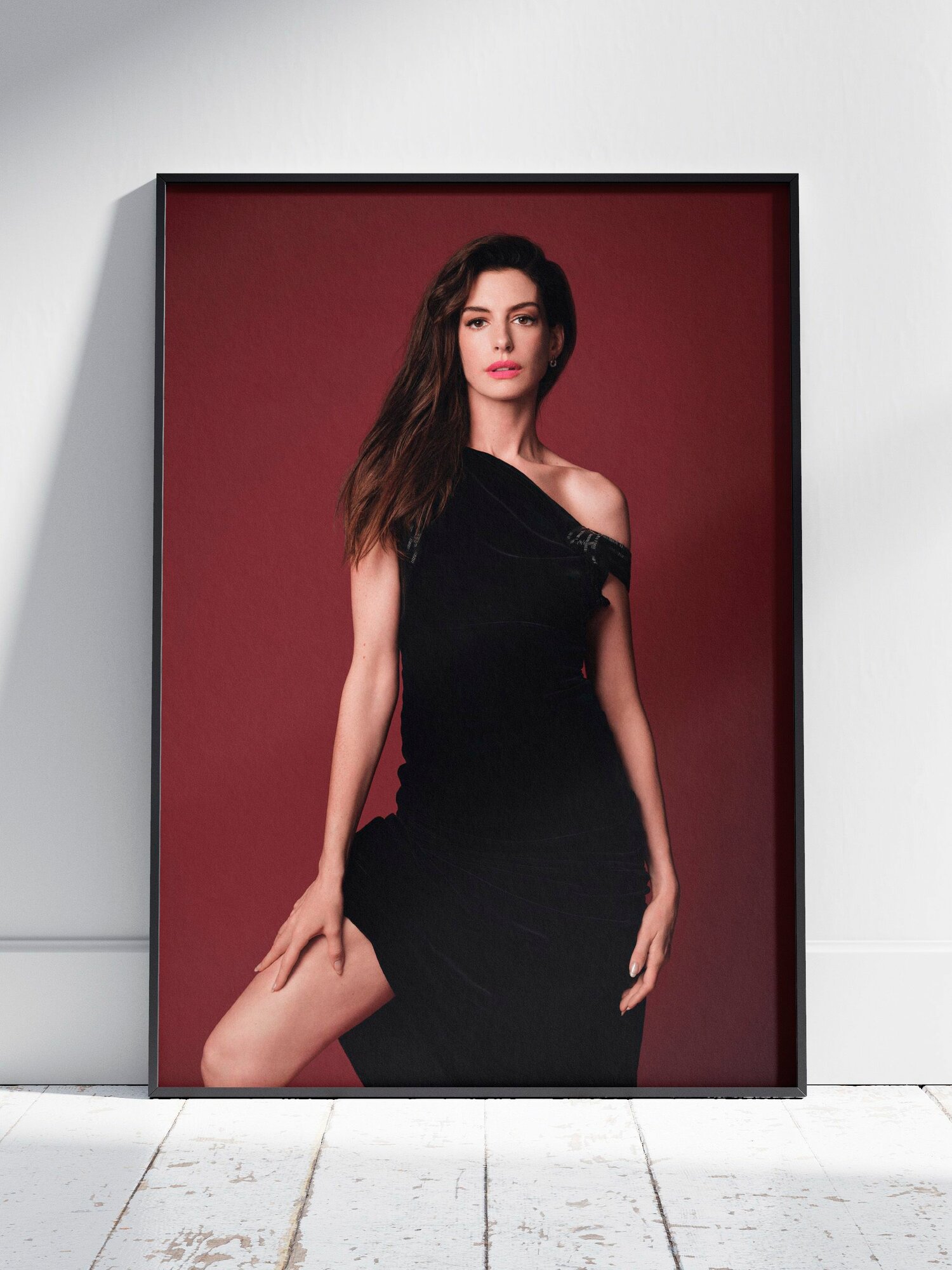 Плакат на стену для интерьера Энн Хэтэуэй (Anne Hathaway 38) - Постер по актеру фильма, кино, сериала формата A4 (21x30 см)