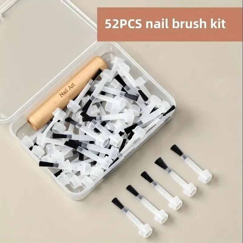 52PCS Набор сменных кистей для гель-лака