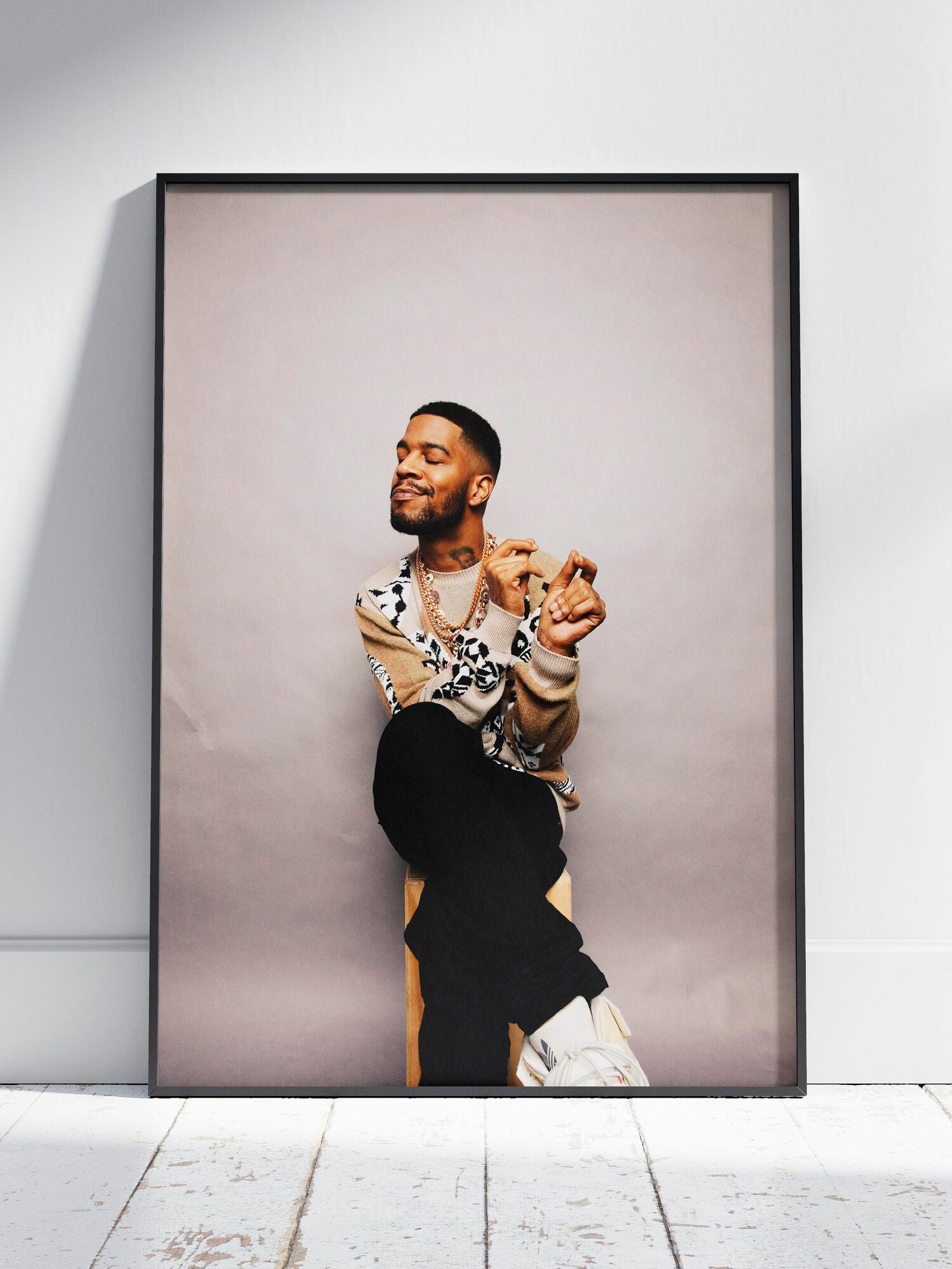 Плакат на стену для интерьера Кид Кади (Kid Cudi 9) - Постер по музыке и артисту формата A4 (21x30 см)