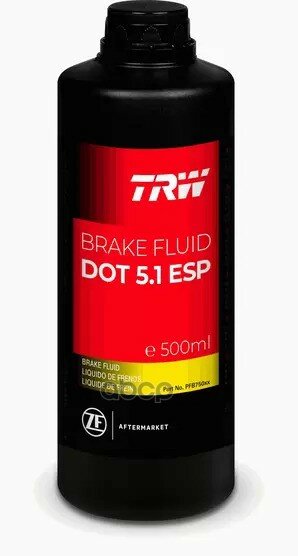 Жидкость тормозная TRW DOT 5.1 0,5л ESP На складе TRW арт. PFB750SE