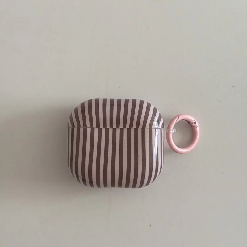 Чехол для AirPods Pro 3 L2 с кольцом, полоскатый