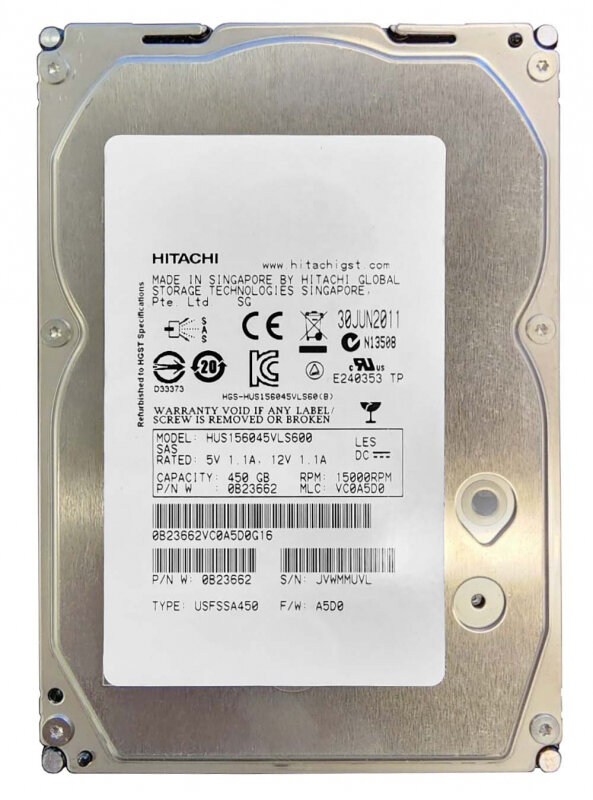 Жесткий диск HGST HUS156045VLS600 450Gb SAS 3,5" HDD