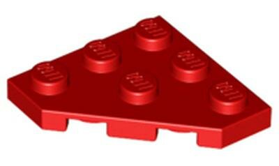 Деталь Lego 2450 Wedge, Plate 3 x 3 Cut Corner