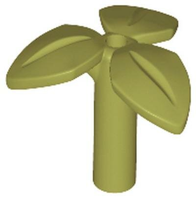 Деталь Lego 37695 Plant Stem with Bar, 3 Leaves, and Small Pin Hole