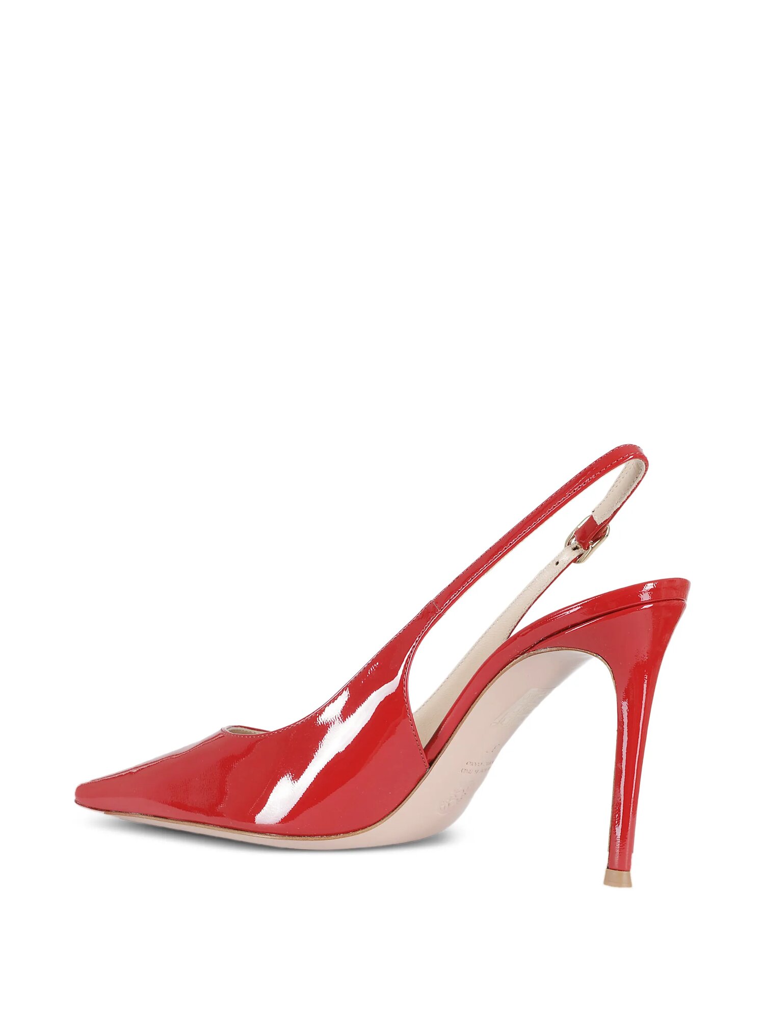 Туфли Roberto Festa Pointed-toe slingback leather pumps, размер 37.5, red — фото 1