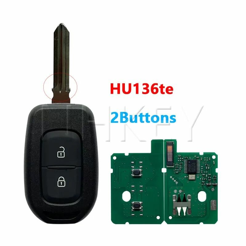 Дистанционный ключ 433 МГц 2 кнопки с чипом 4A-PCF7961M для Renault Dacia Sandero Logan Duster Dokker Trafic Master