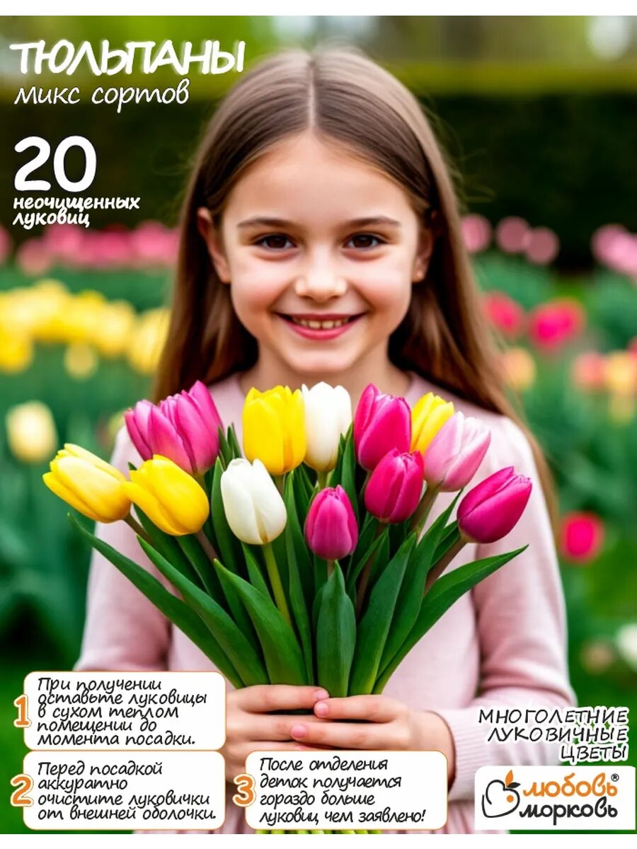 Тюльпан Луковица, Микс сортов, 20 шт