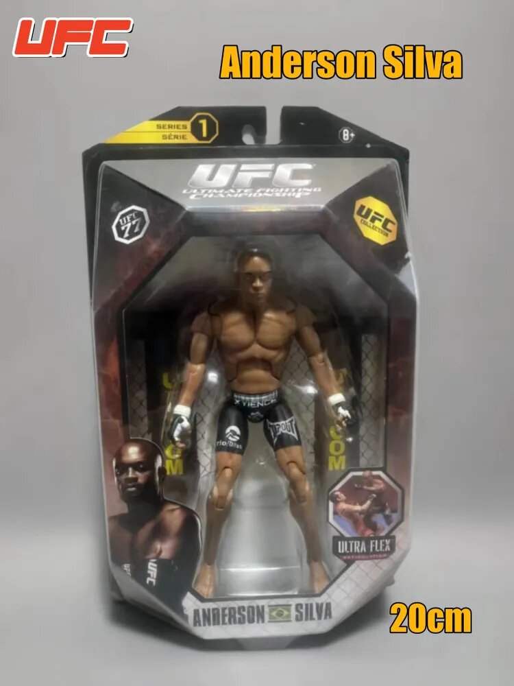 UFC Фигурка Бойца: Официальная Лицензия, Подвижные Суставы, Эксклюзивная Коллекционная Модель для Фанатов ММА, Anderson Silva,20cm