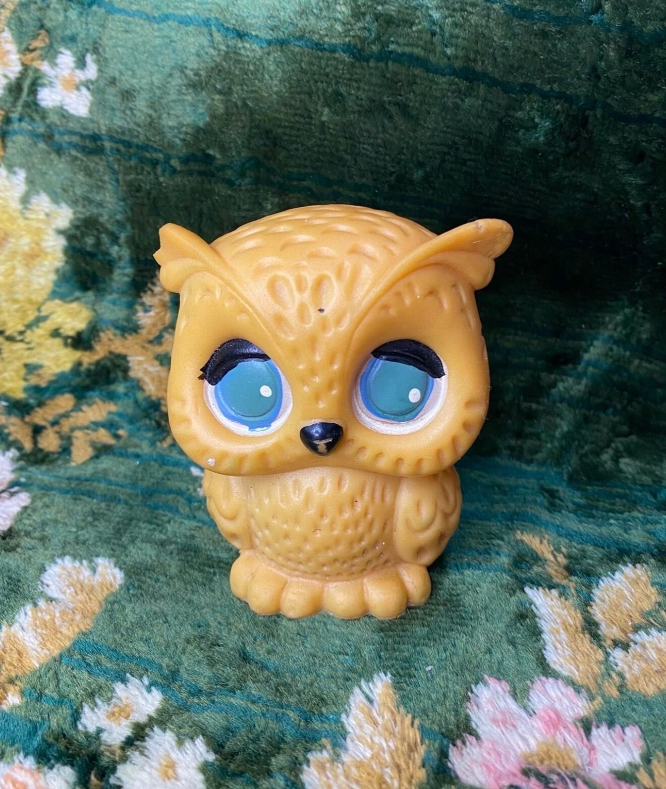 Игрушка сова / совенок винтажная советская, резиновая, СССР
